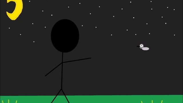 Стикмен гуляет ночью