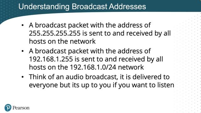 005. 12.4 Understanding Broadcast Addresses