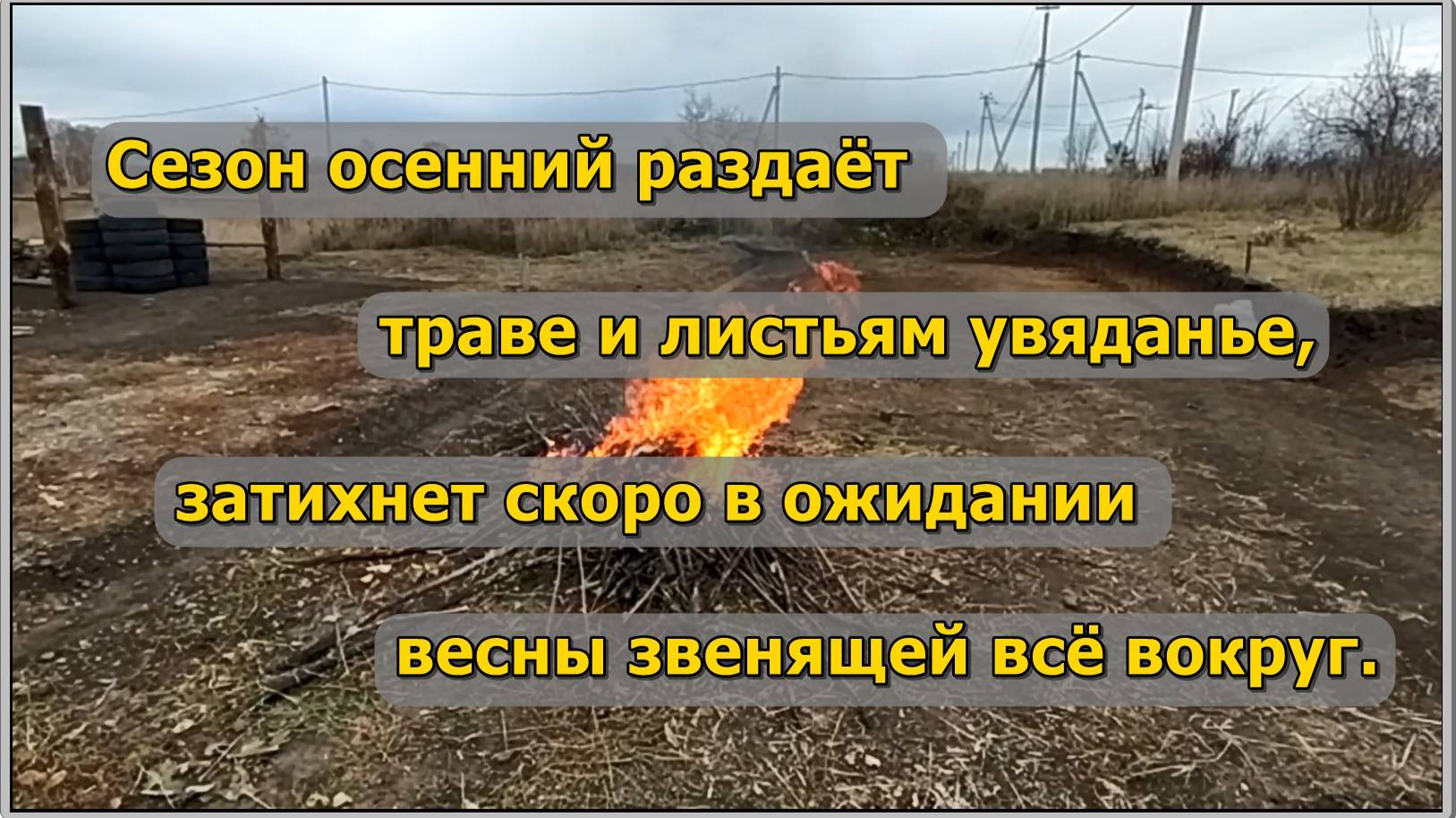 Думы о минувшем, мысли о грядущем.