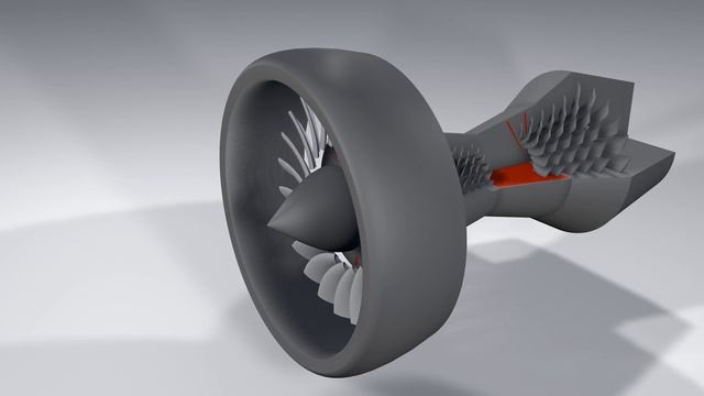 jet turbine and  bird