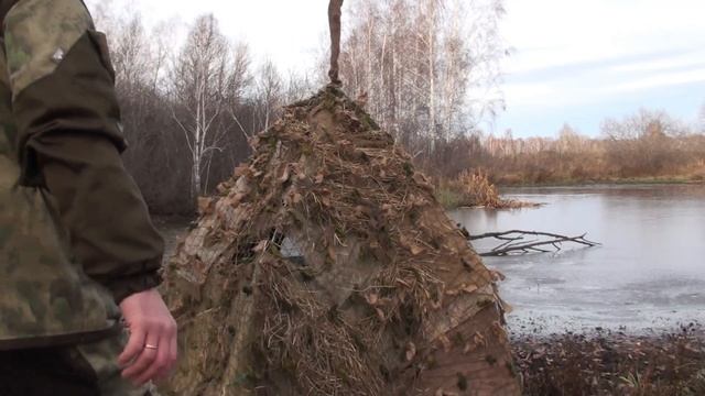Засидка для охоты//Скрадок для охоты своими руками