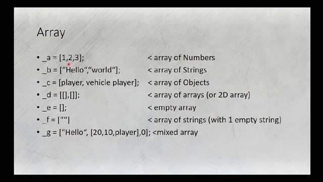 Теория редактора Arma 3 - Data Types