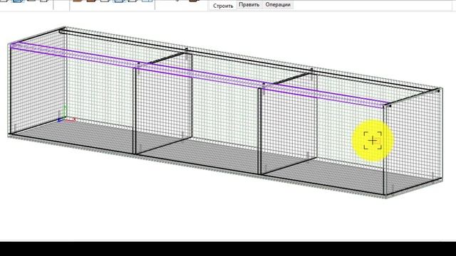 Самостоятельное конструирование ТВ тумбы в программе Базис Мебельщик - 8, второй вариант (2 ящика)