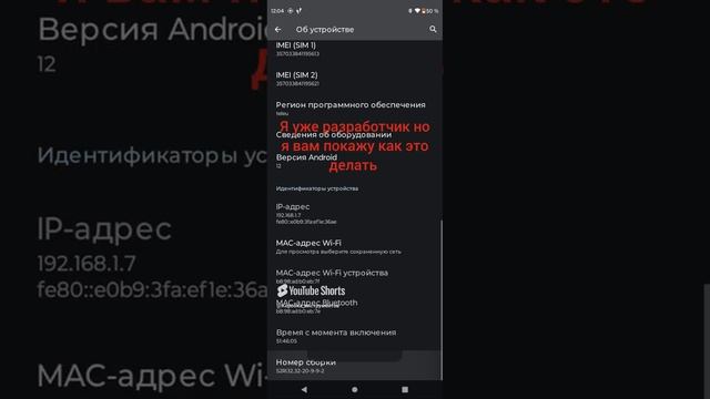 как активировать режим разработчика