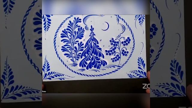 Фрагменты мастер-классов вебинарного абонемента в клуб "Мастерская русской росписи"