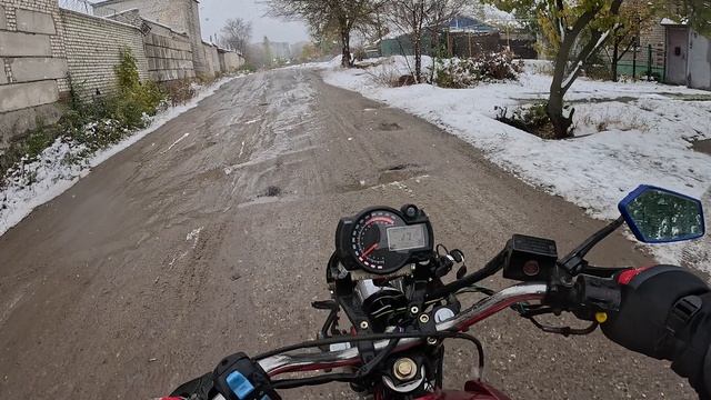 Angree Girl Jianshe 150 по первому снегу