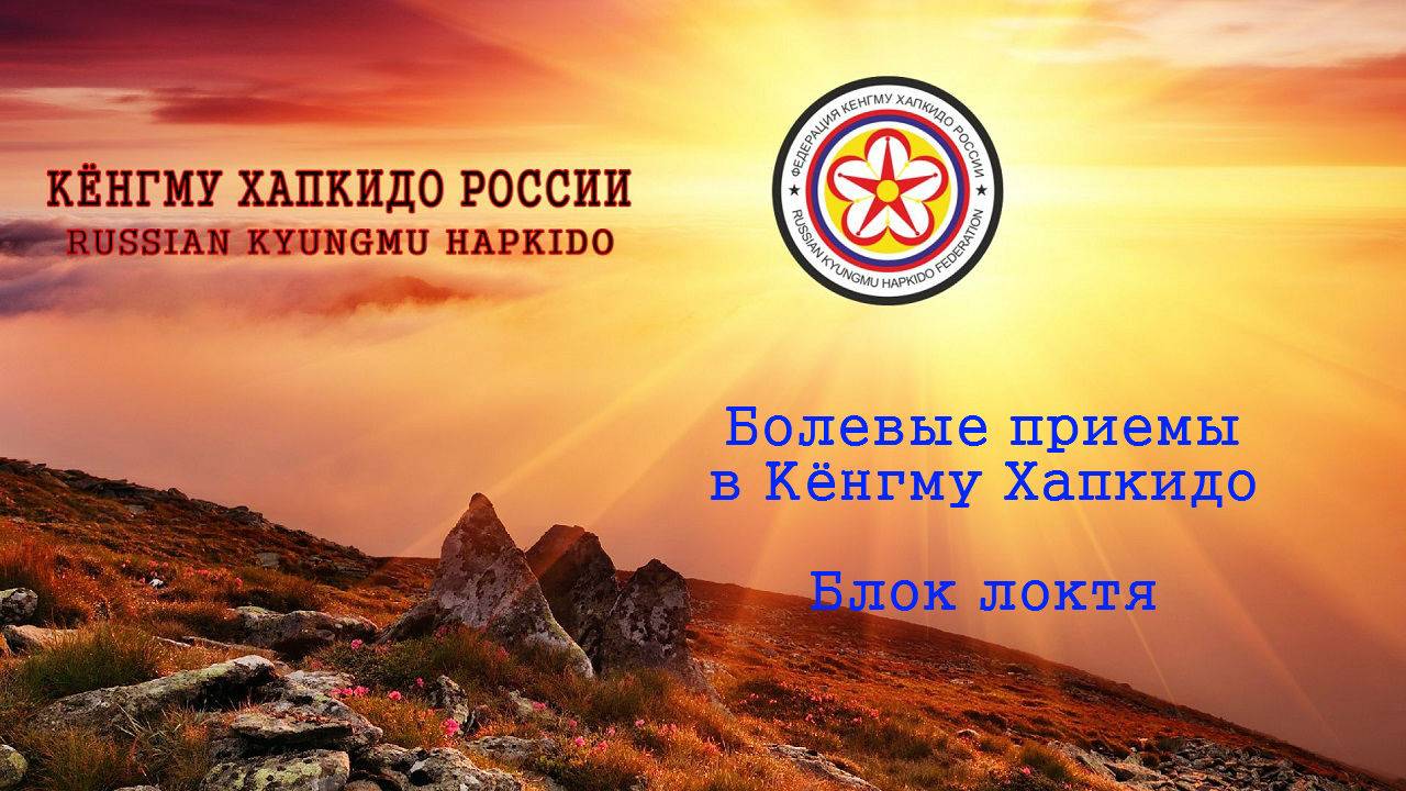 Болевые приемы в Кёнгму Хапкидо. Блок локтя. (Базовый вариант)