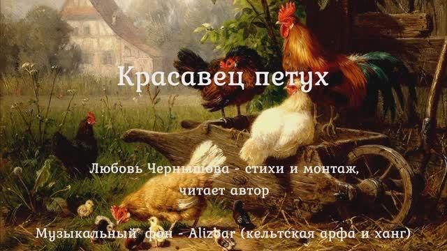 Красавец петух. Басня. Любовь Чернышова - стихи и монтаж, читает автор