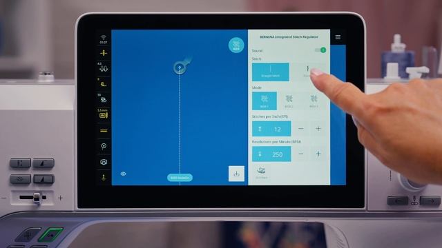 BERNINA 990 how to work with the BERNINA Integrated Stich Regulator BSIR