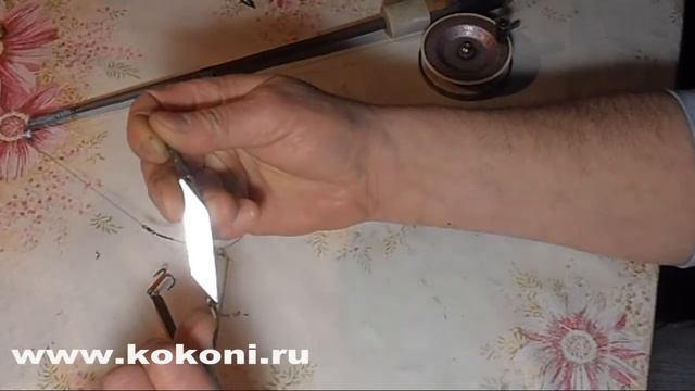 Самодельная блесна-трёхгранка (якутская версия).