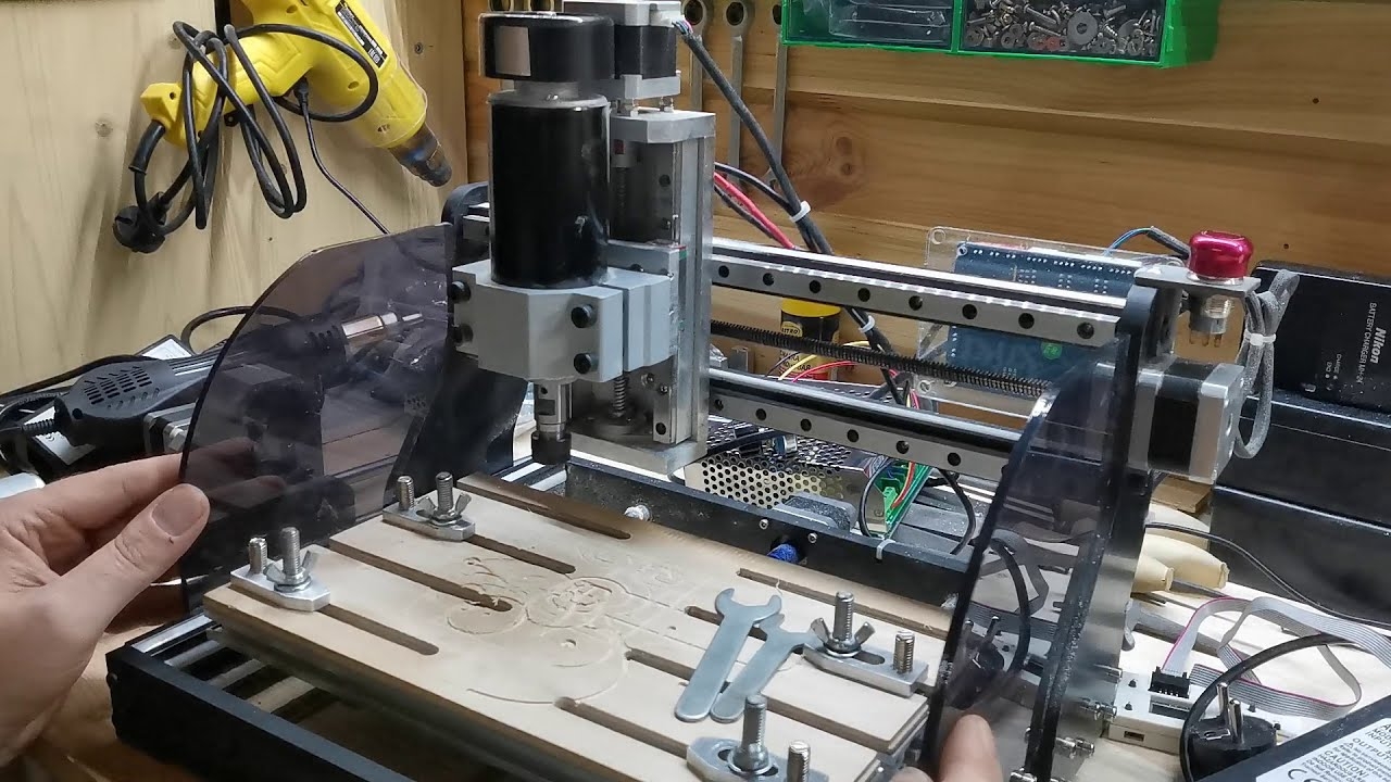 CNC 3018 Pro. Шпиндель 500 Вт или грызём алюминий...