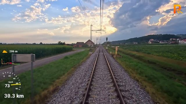 Путешествие на поезде Чаковец - Марибор (Хорватия, Словения)