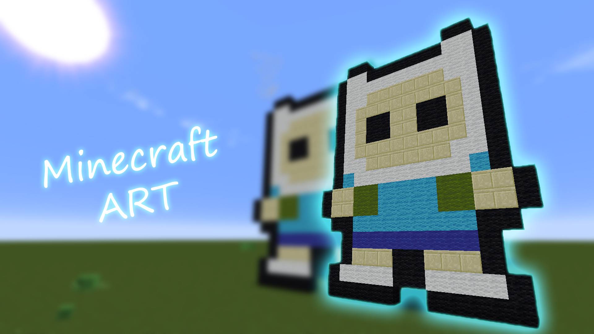 MINECRAFT TIMELAPSE | PIXEL ART RELAX | Финн из Времени Приключений