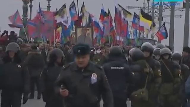 Марш за Новороссию. Санкт-Петербург. 4.11.2014 года.