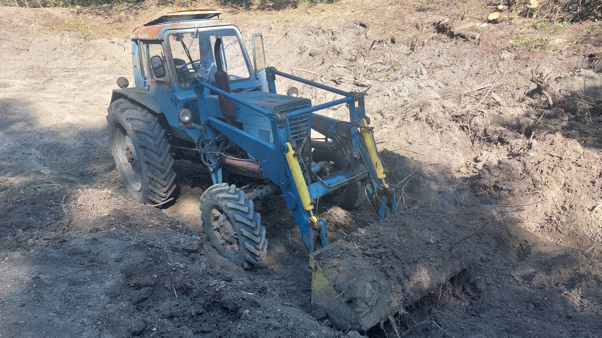 Купил дом в деревне, копаю пруд! Трактор МТЗ-82 и ГАЗ-66
