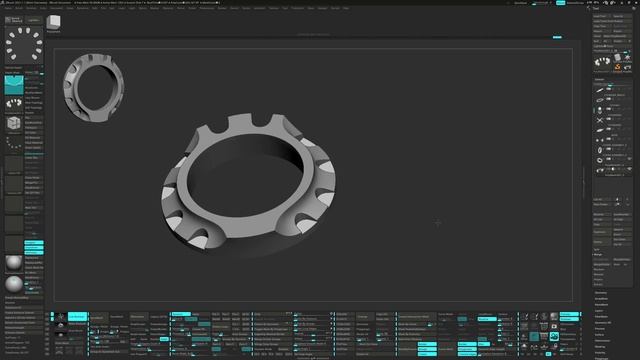 Zbrush Hard surface (Урок 18)
3DDS_UH60MainRotorTutorial_Part_COVER_18