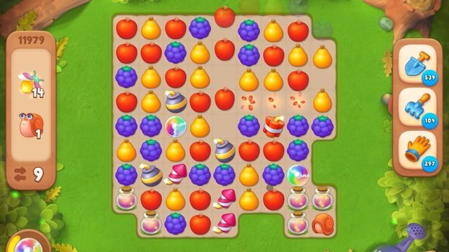 GardenScapes уровень 11979 без бустеров