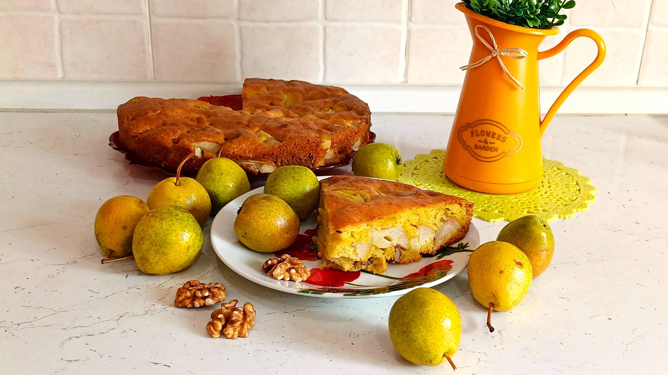 СУПЕРСКИЙ ПИРОГ с грушей и грецкими орехами!!!