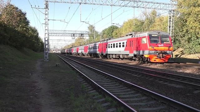 Электропоезд ЭД4М-0427 (ТЧПРИГ-31) приг. поезд №6719 Москва (Павелецкий вокзал) - Бирюлёво-Пасс.