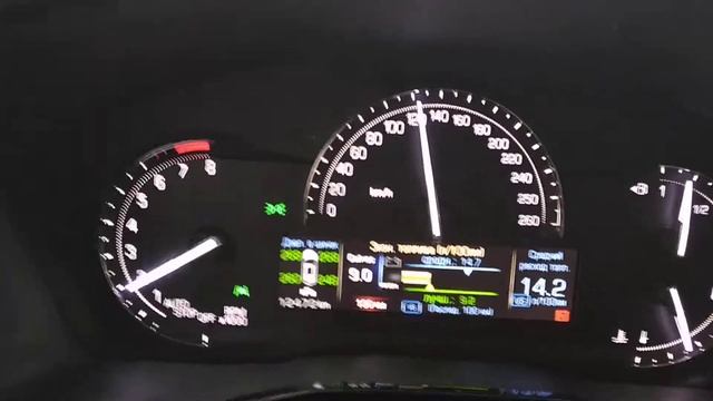 Средний расход топлива на Cadillac XT5, работа режима отключения цилиндров V4