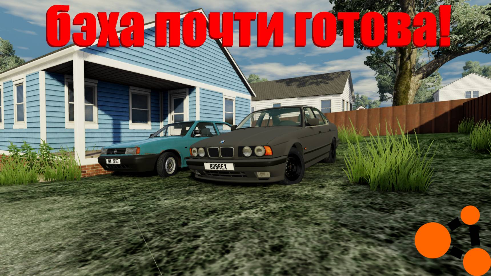 БЭХА ПОЧТИ ГОТОВА! РЕМОНТ МОТОРА И ПОСТАВИЛ ДЕТАЛИ КУЗОВА! ( Реальная жизнь в BeamNG.drive )