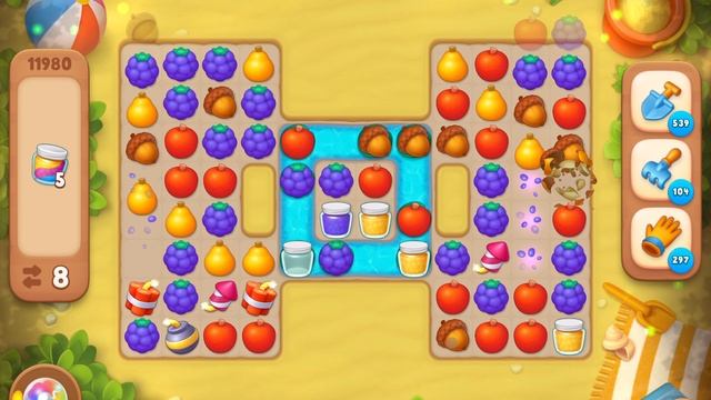 GardenScapes уровень 11980 без бустеров