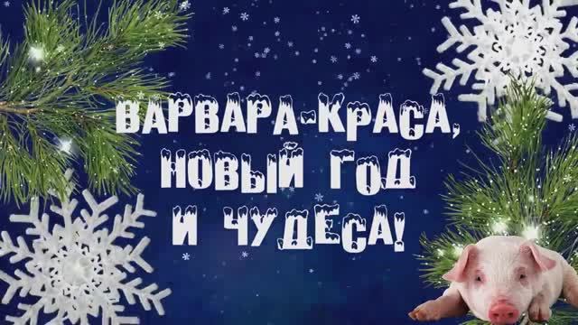 06. "Варвара- краса, Новый год и чудеса"  28.12.2018