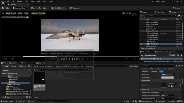 UE5 (Освещение для начинающих кинематографистов) 10 (Параметрические облака)