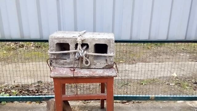 Веревка из пластиковых бутылок испытание на прочность. Rope of plastic bottles a test for strength