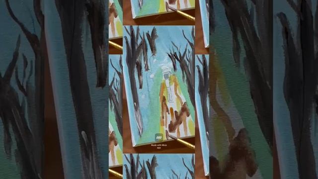 #fall #autumn #арткласс #beautiful #painting #рисование #изо #классы #дети #художник #педагог #art