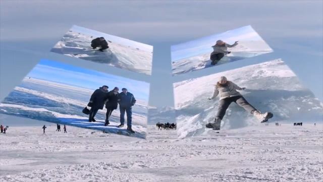 На  льду Байкала