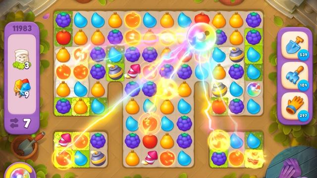 GardenScapes уровень 11983 без бустеров