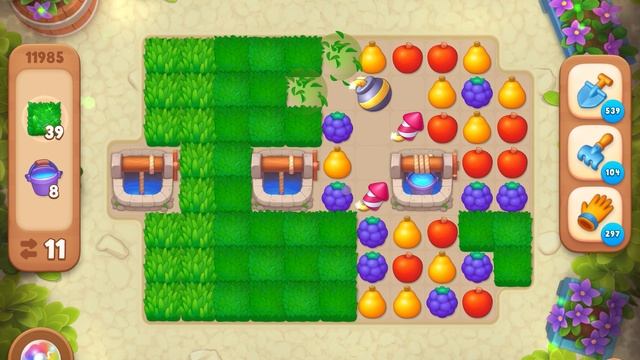 GardenScapes уровень 11985 без бустеров