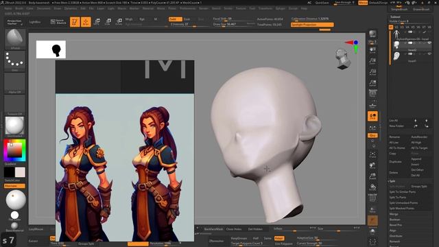 Курс по созданию стилизованного персонажа (ZBrush+Substance+Marmoset) - Урок 7 (старт головы)