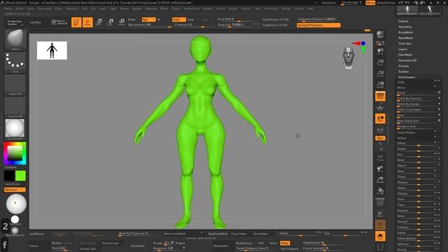 Курс по созданию стилизованного персонажа (ZBrush+Substance+Marmoset) - Урок 5 (продолжаем блокинг)