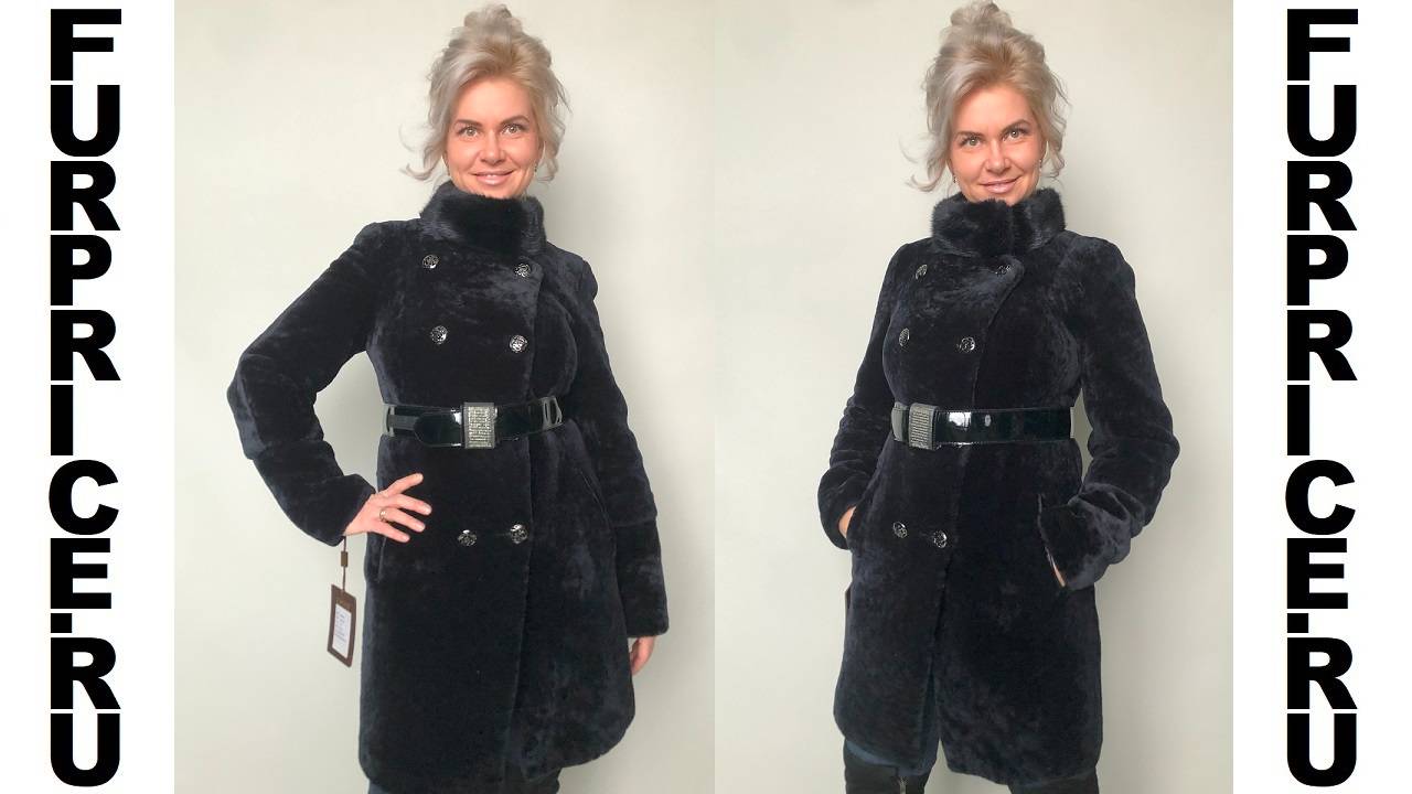 Шуба мутон тм CRAME как новая за 9500 ₽, отд. норка цв.черный р.40-42 артикул 12098