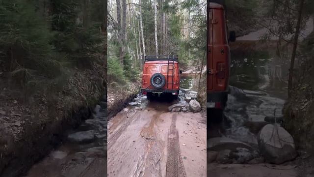 На УАЗ буханке вдоль Ладоги недалеко от Морье 29 апреля 2024 г.