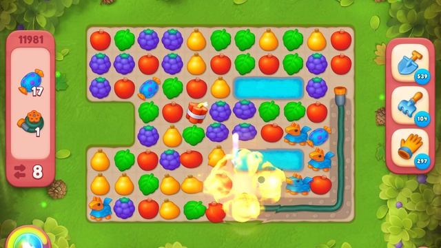 GardenScapes уровень 11981 без бустеров