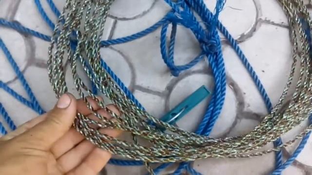 Халявная крепкая бельевая веревка из пэт бутылки - Free plastic rope from plastic bottle