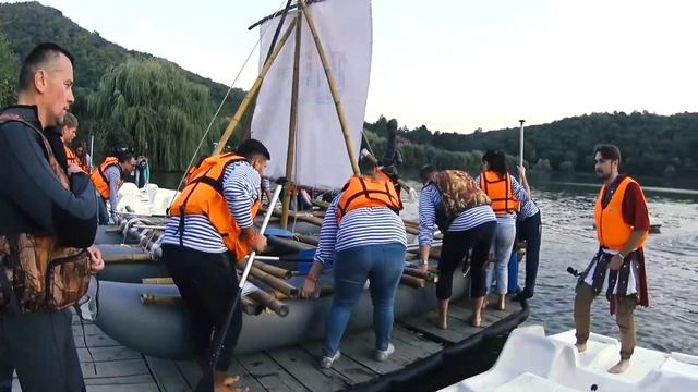 Тимбилдинг игры "АРГОНАВТЫ". Строительство кораблей. Грузия, Видеоблог #8