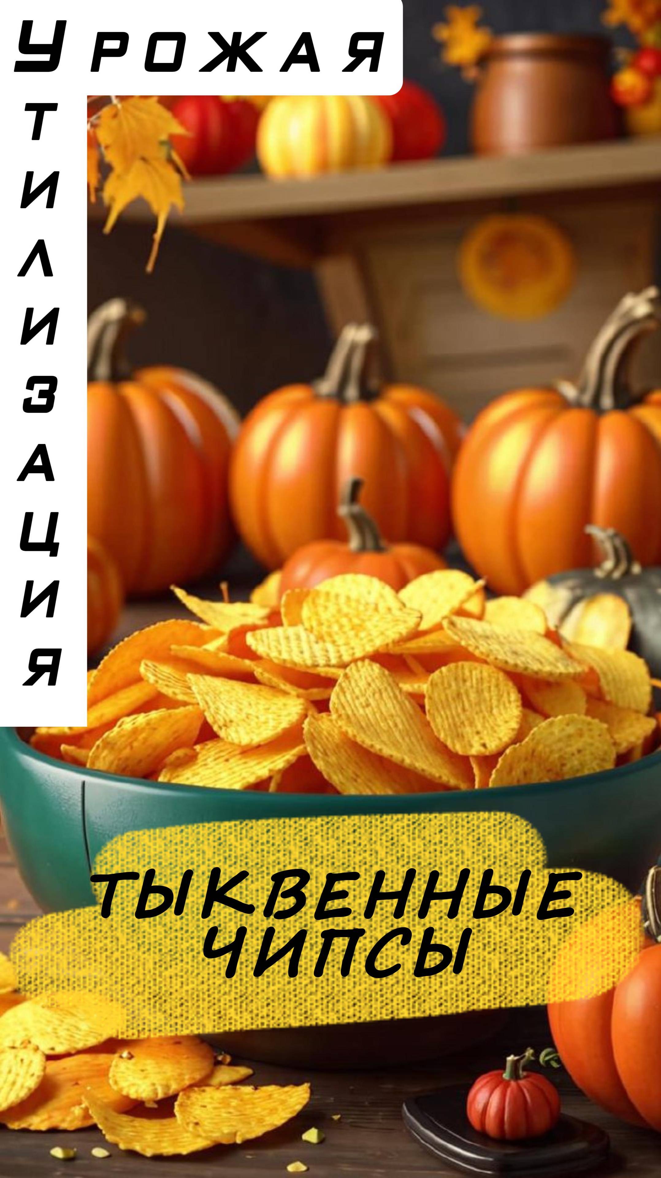 Тыквенные чипсы.