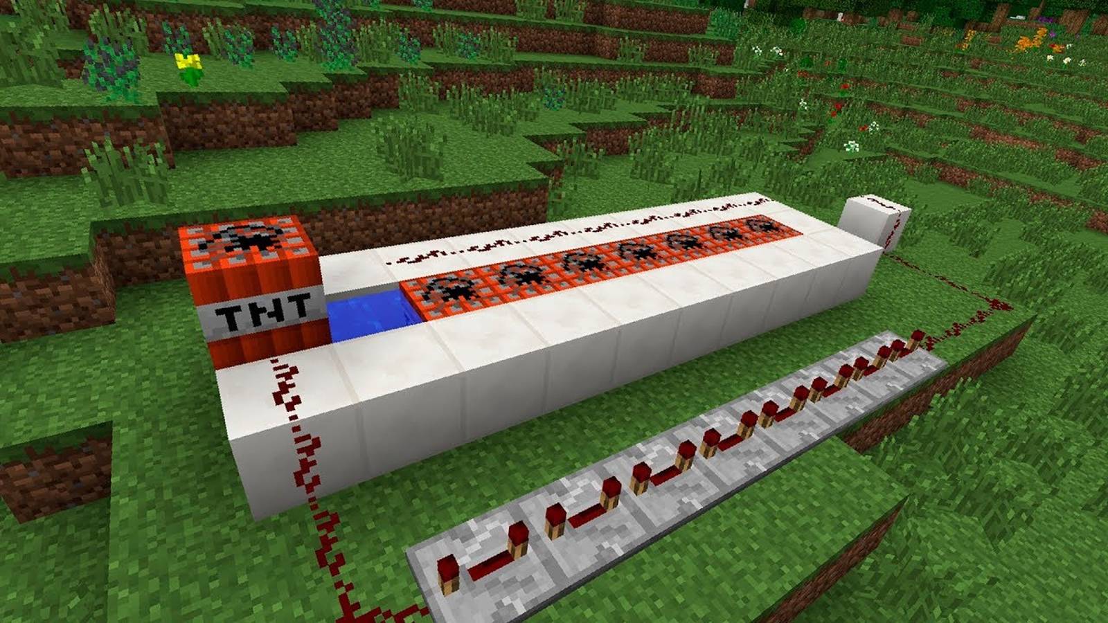 пушка в майнкрафте №2