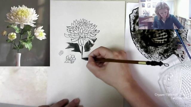 Хризантема суми-э