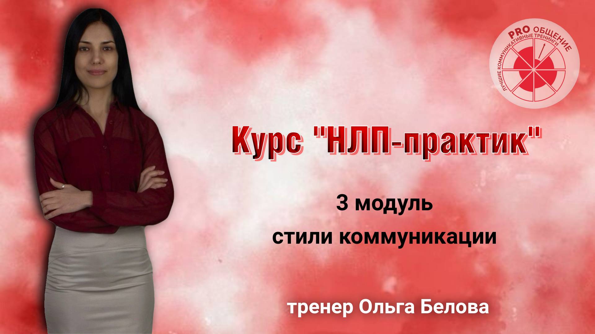 3 модуль курса "НЛП-практик" - стили коммуникации