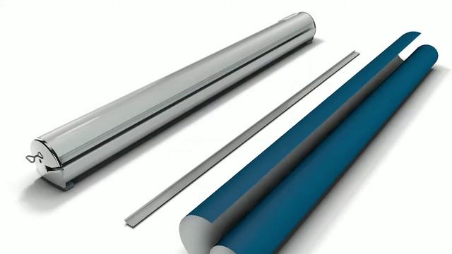 Ролл-ап Zap от Maxibit - монтаж фотопанели.