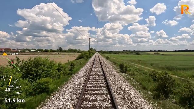 Путешествие на поезде Загреб - Новска (железная дорога M102 и M103, Хорватия)