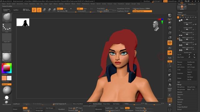 Курс по созданию стилизованного персонажа (ZBrush+Substance+Marmoset) - Урок 20 (простые глаза)