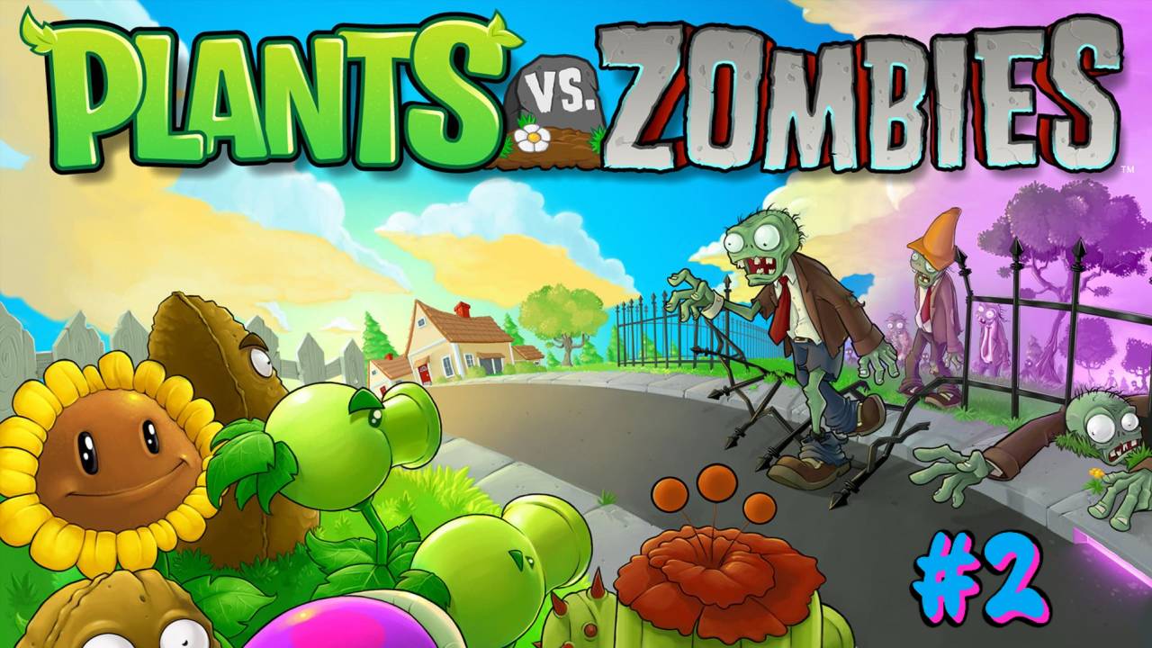 Ледяной горохострел и Чомпер (2) в Plants vs Zombies