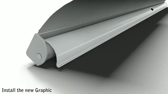 Ролл-ап Zap от  Maxibit - инструкция по замене фотопанели вар. 1