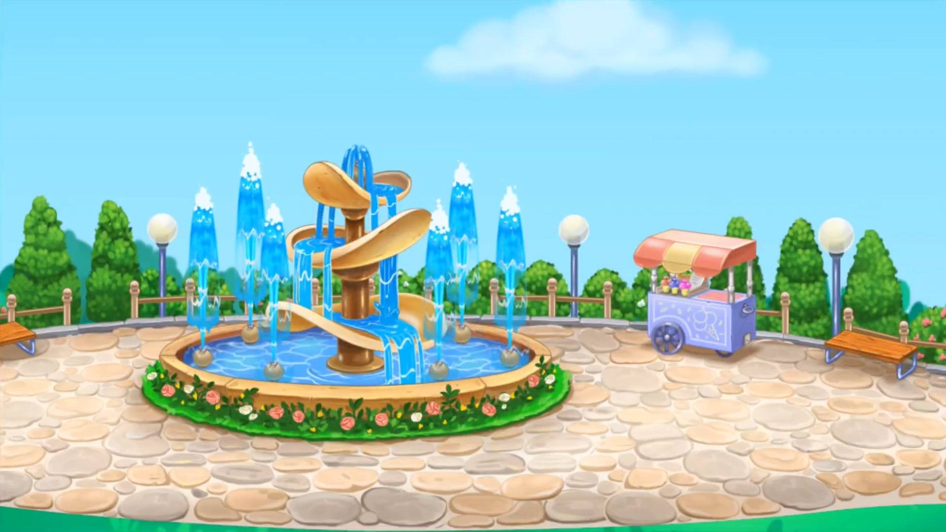 Сегодня строим красивый фонтан | Мультфильм Транспорт Машинки Стройка для детей